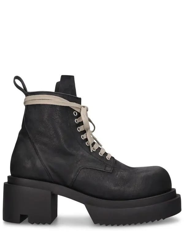 Rick Owens Low Army Bogun Leather Boots