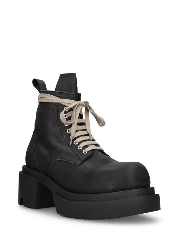 Rick Owens Low Army Bogun Leather Boots