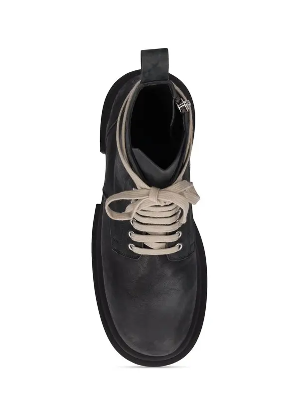 Rick Owens Low Army Bogun Leather Boots