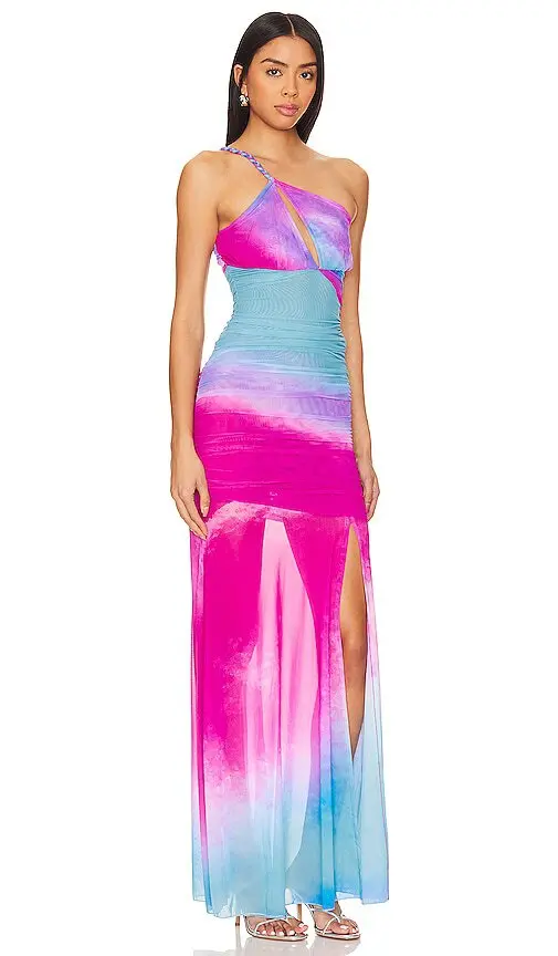 rococo sand pink and blue dress ROCOCO SAND