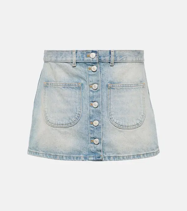 COURREGES Courrèges Denim Mini Skirt - Blue