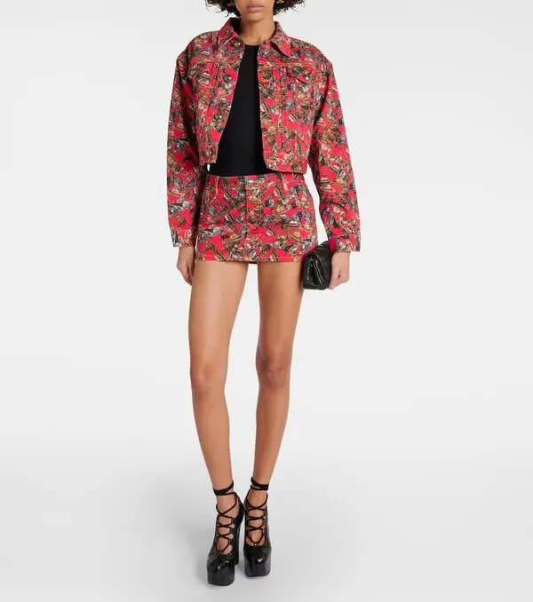 VIVIENNE WESTWOOD Printed Cropped Jacket