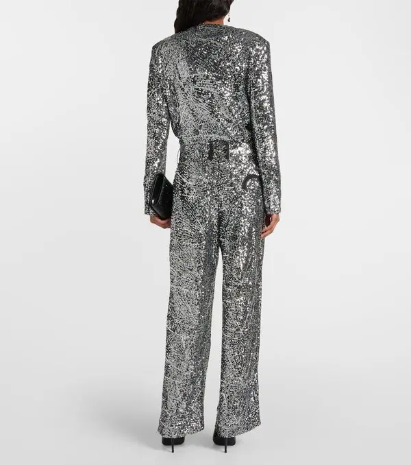 BLAZÉ MILANO Fox Sequined Straight Pants