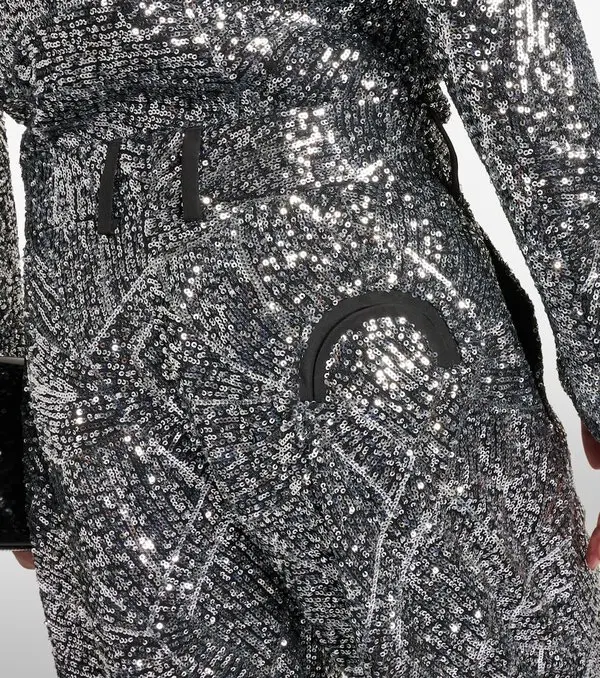 BLAZÉ MILANO Fox Sequined Straight Pants