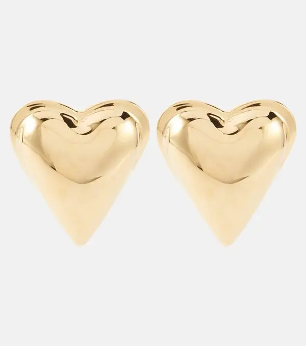 Alaïa Heart Earrings - Gold