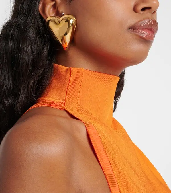 Alaïa Heart Earrings - Gold