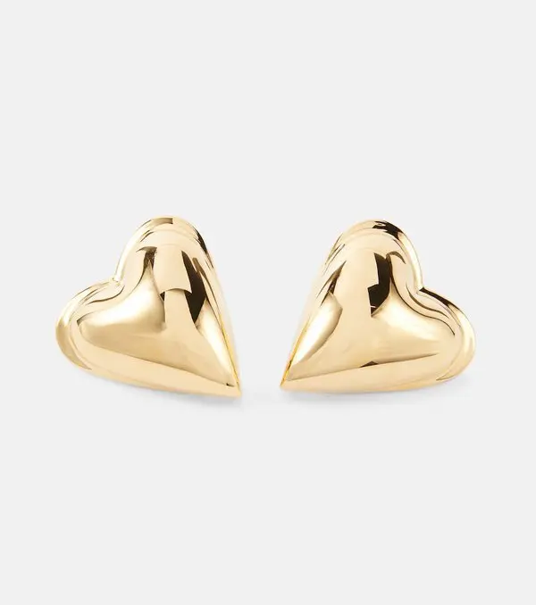 Alaïa Heart Earrings - Gold