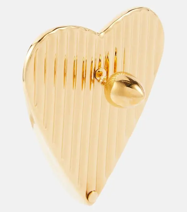 Alaïa Heart Earrings - Gold