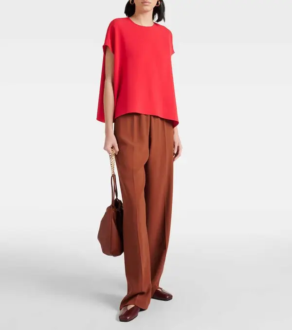 FFORME Maud High-rise Wide-leg Pants - Brown