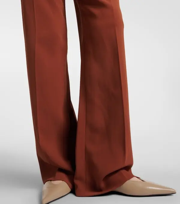 FFORME Maud High-rise Wide-leg Pants - Brown