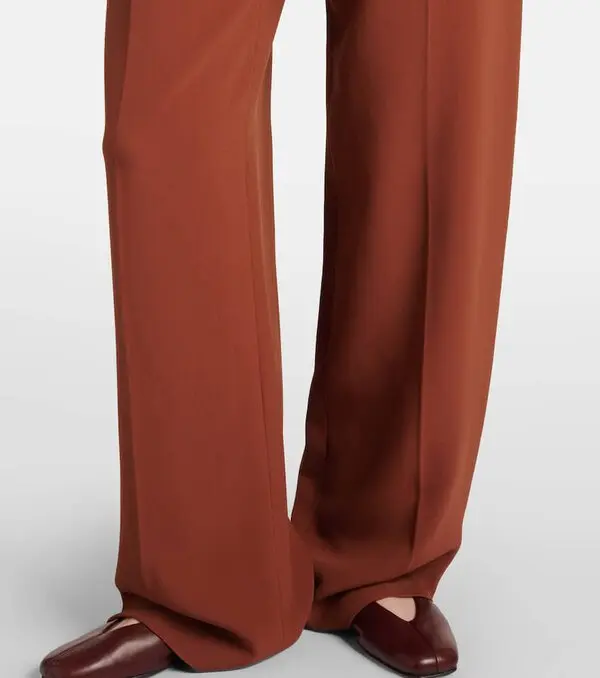 FFORME Maud High-rise Wide-leg Pants - Brown