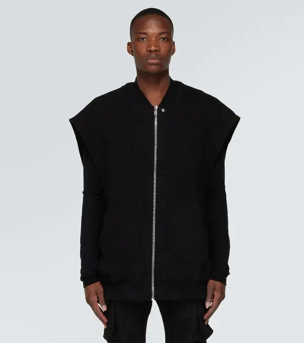 Rick Owens Oversized Cotton Jersey Vest