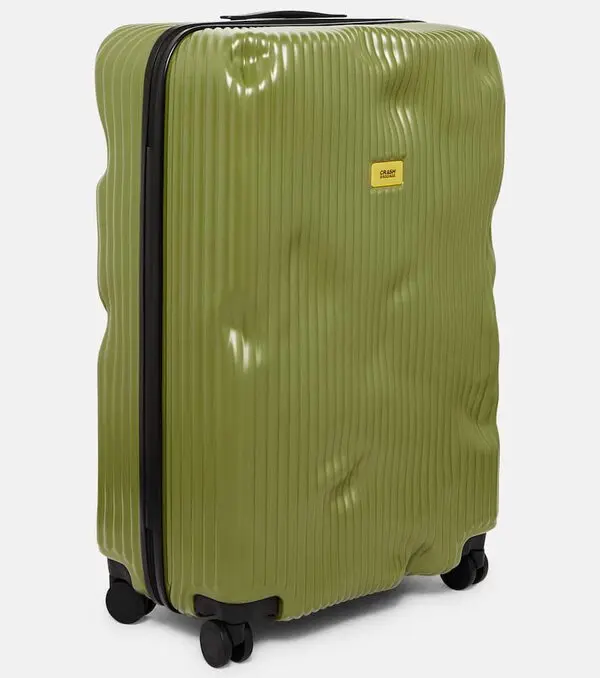 CRASH BAGGAGE Stripe Large Check-in Suitcase - Green
