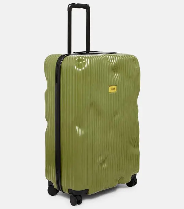 CRASH BAGGAGE Stripe Large Check-in Suitcase - Green