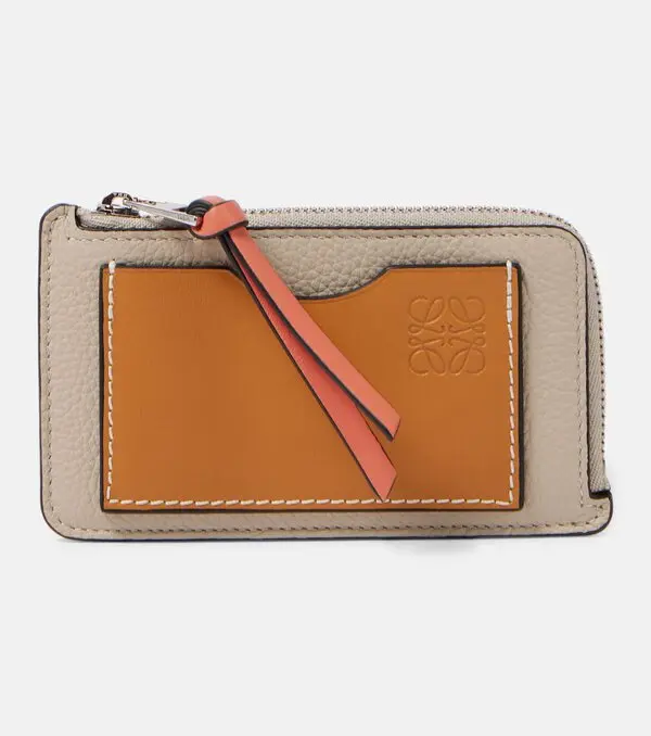 Loewe Leather Card Holder - Brown