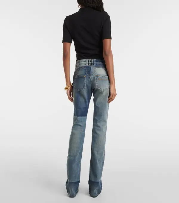 Balmain Mid-rise Bootcut Jeans