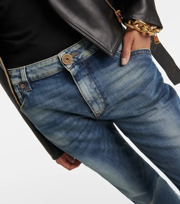 Balmain Mid-rise Bootcut Jeans