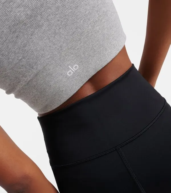 Alo Yoga Seamless Delight Sports Bra - Grey | Editorialist