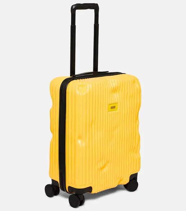 CRASH BAGGAGE Stripe Cabin Small Suitcase - Yellow
