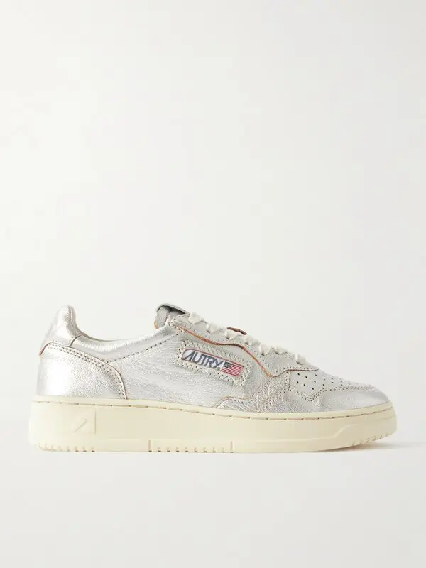 AUTRY Medalist Low Metallic Sneakers - Silver