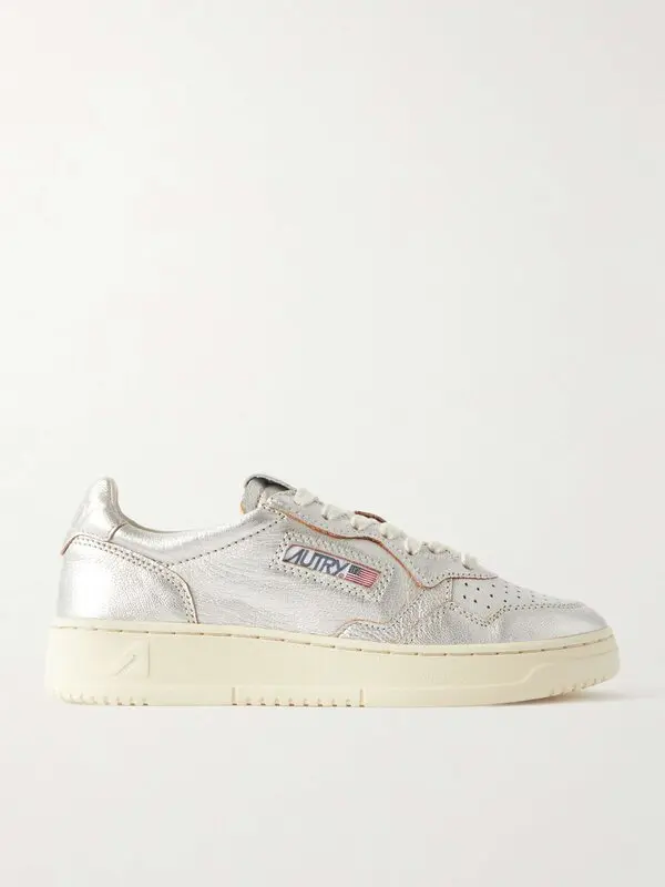 AUTRY Medalist Low Metallic Sneakers - Silver