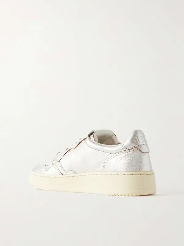 AUTRY Medalist Low Metallic Sneakers - Silver