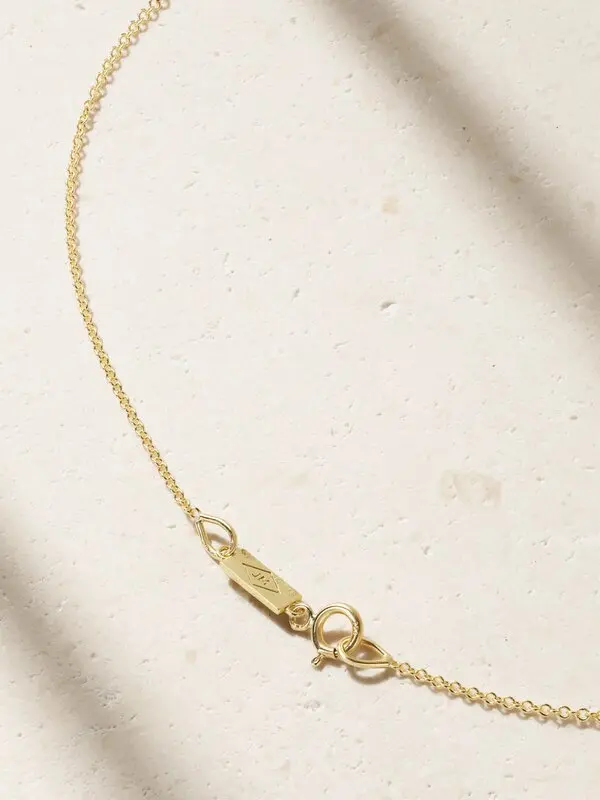 JENNIFER MEYER Palm Tree 18-karat Diamond, And Emerald Necklace