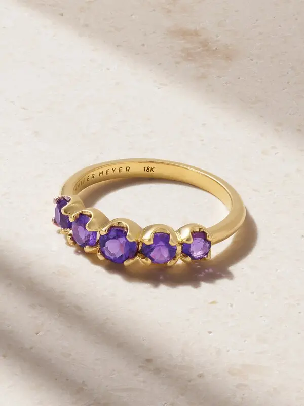 JENNIFER MEYER 18-karat Amethyst Ring - Gold