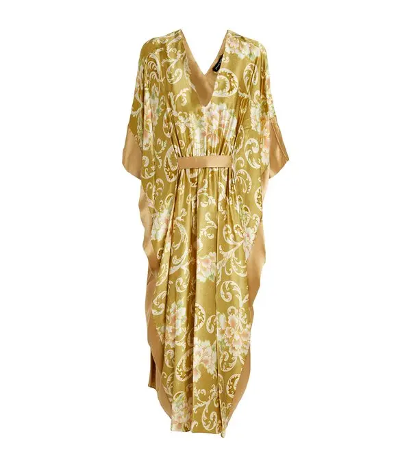 Natori Silk Caftan Dress