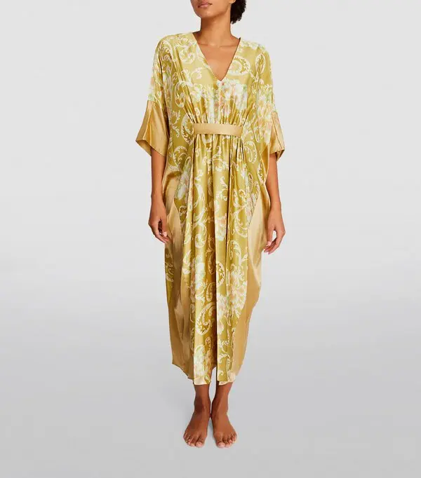 Natori Silk Caftan Dress