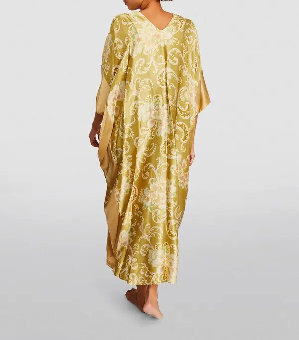 Natori Silk Caftan Dress