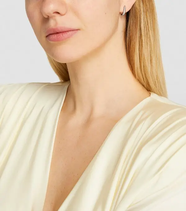 Eva Fehren Blackened Gold And Diamond Claw Stud Earrings