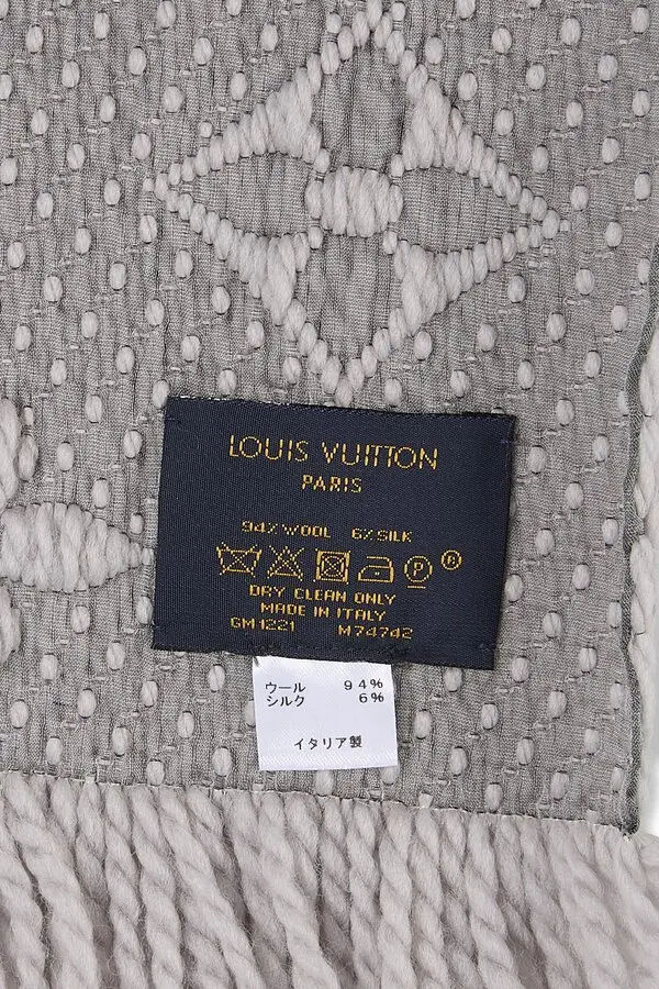 LOUIS VUITTON Wool Logomania Scarf