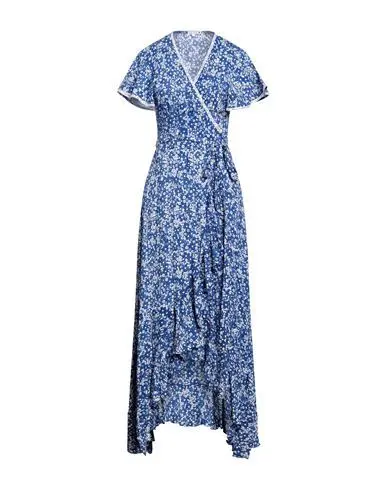Poupette St Barth Floral-print Midi Wrap Dress - Navy