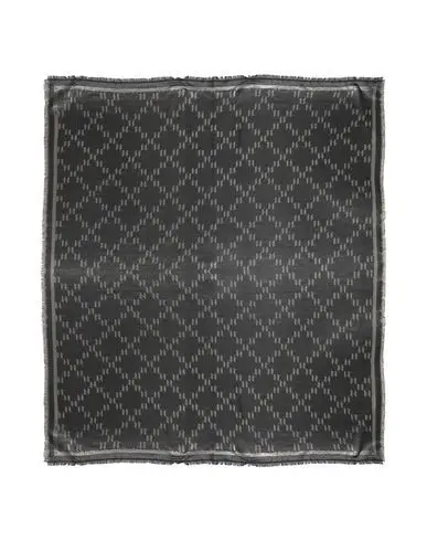 Karl Lagerfeld Scarf Cotton, Silk, Metallic Fiber, Nylon - Black