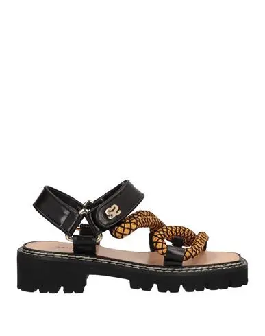 Sandro Two-tone Leather Sandals
