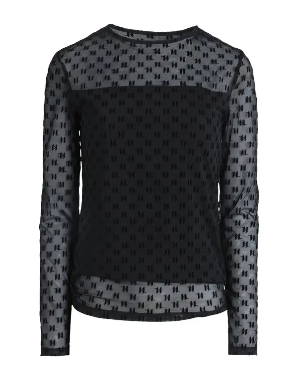 Karl Lagerfeld Polyamide Elastane Long Sleeve Top