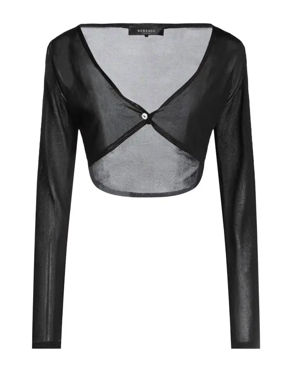 Versace Viscose Cardigan - Black