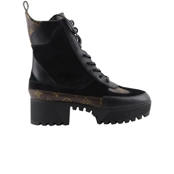 LOUIS VUITTON Laureate Platform Desert Boot - Black