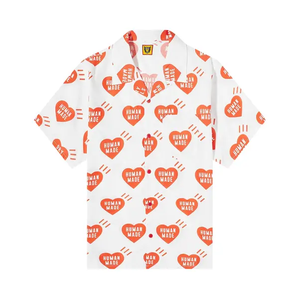 HUMAN MADE Heart Aloha Shirt - White