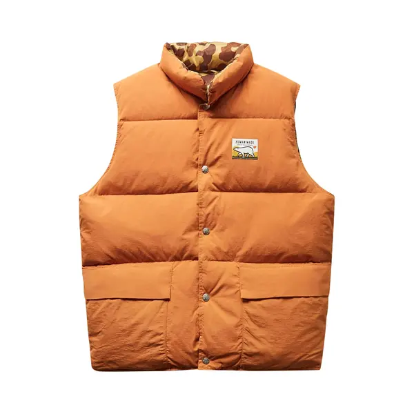HUMAN MADE⭐︎REVERSIBLE DOWN VEST-ORANGE/L Human Made Reversible Down Vest - Orange | Editorialist