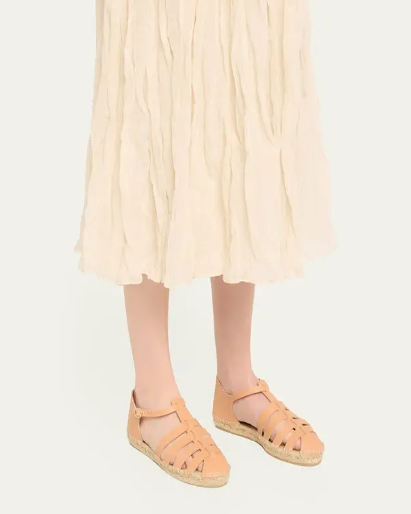 AGS X CASTANER Espadrille Fisherman Sandals - Natural