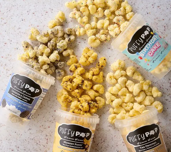 PUFFY POP Tubs Sweet & Salty Puffed Corn Variety Pack - One-color