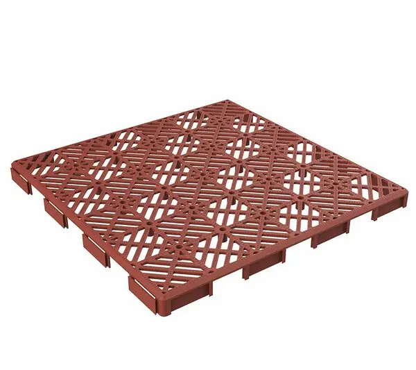 PURE GARDEN 12-pk Interlocking Patio Tiles Outd Oor Flooring - One-color