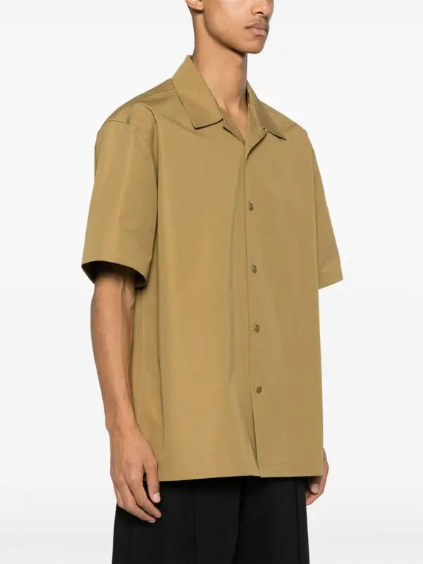 JIL SANDER Short-sleeve Cotton Shirt - Green