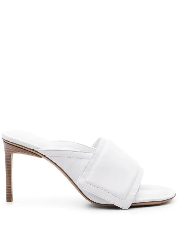 Jacquemus 80mm Les Mules Aqua Sandals