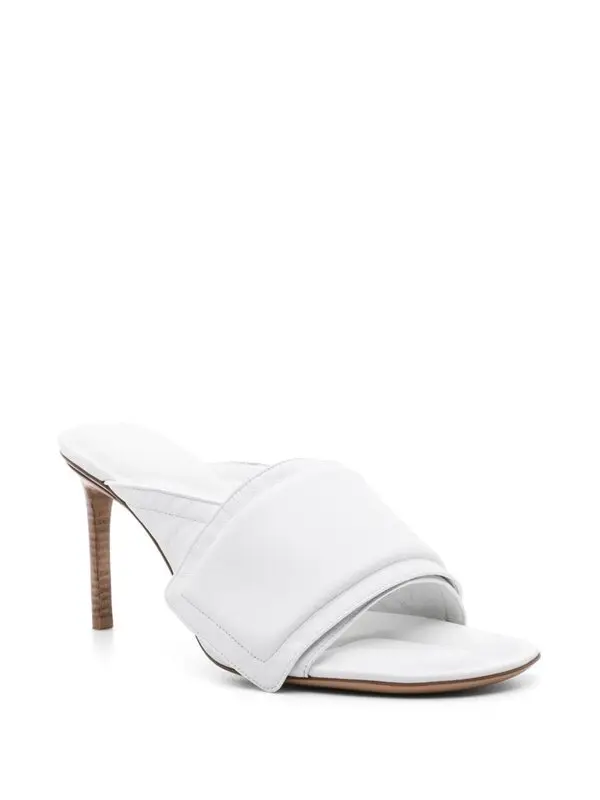 Jacquemus 80mm Les Mules Aqua Sandals