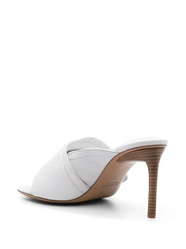 Jacquemus 80mm Les Mules Aqua Sandals