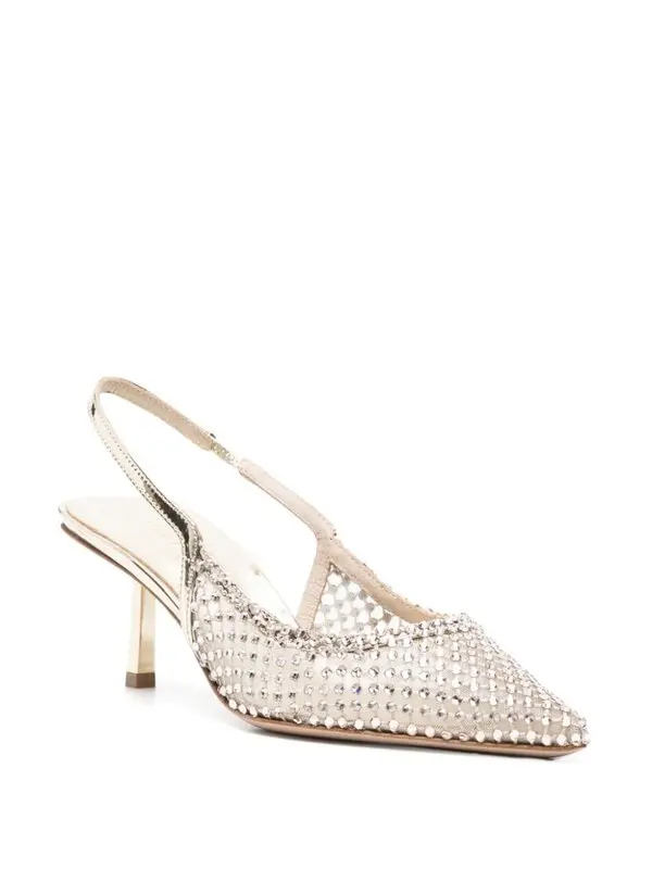 LE SILLA Gilda 60mm Slingback Pumps - Gold