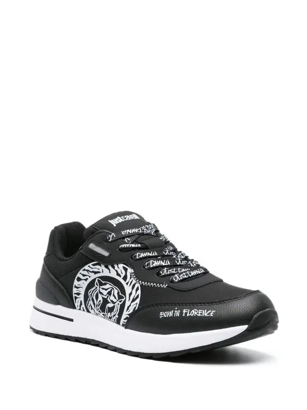 Just Cavalli Tiger Head-print Sneakers